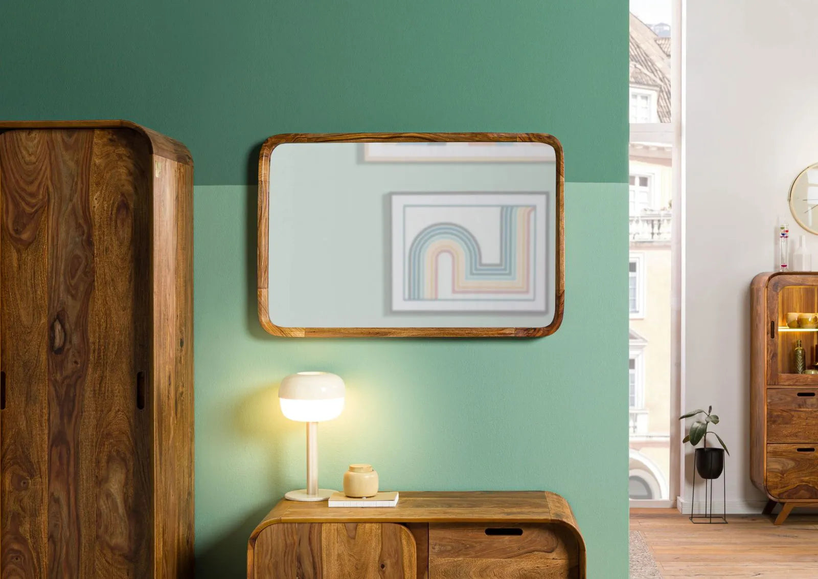 Marwar – Sheesham Wood Wall Mirror – Mamta Handicrafts Private Limited