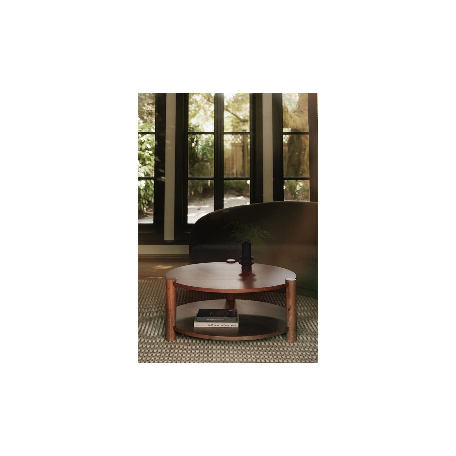 Titoz Round Coffee Table — Mango Wood | Mamta Handicraft